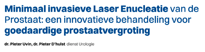 HOLEP :: prostaatvergroting